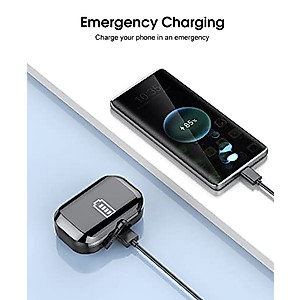 VOESUD 2022 Upgrade Wireless Earbuds, Bluetooth 5.3 Headphones with Mic,Wireless Headphones Running with IP7 Waterproof Ear Hooks,Touch Control for Sport/Work