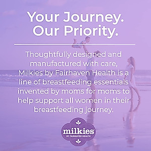 Fairhaven Health Milkies Breast Milk Storage Bags, 50 Count, Presterilized and BPA Free, No Leak and No Break, Easy to use, Freeze up to 6 Ounces