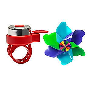 TOYANDONA 1 Set of Bike Bell Windmill Handle-Bar Bell Mountain Bike Loud Crisp Clear Sound Bike Accessories for Baby Bike Outdoor