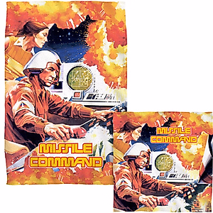 Atari Missile Command Towel White 13X13