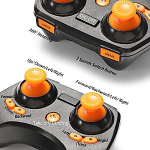 SainSmart Jr. Mini Drone for Kids, Remote Control Helicopters Toy, Hobby RC Quadcopter Indoor, 2 Rechargeable Batteries, 3 Speed and 3D Flip for Beginners, Black