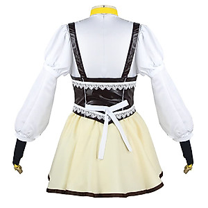 Lmetsky Magi Madoka Magica Cosplay Costume Outfit Tomoe Mami Cosplay Costume Uniform Dress Halloween Christmas