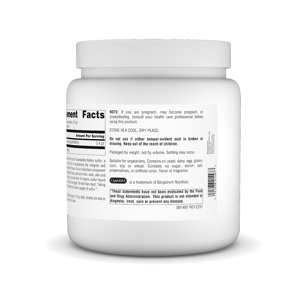 Source Naturals MSM (Methylsulfonylmethane) Net WT. 35 Ounce (1,000 GRAMS) - Powder