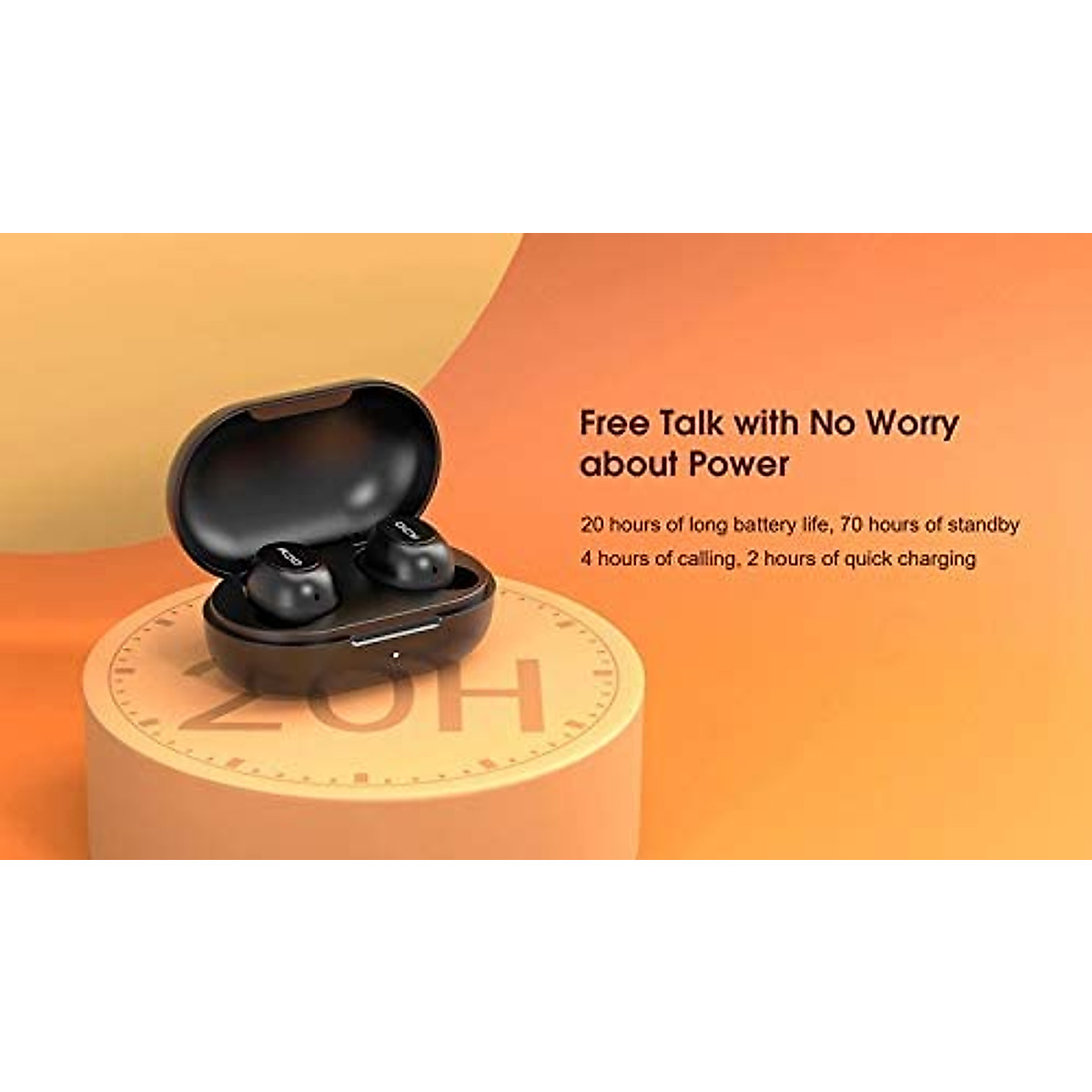 Edonka T9 True Wireless Earbuds with Charging Case, TWS Bluetooth 5.0 Headphones Stereo in-Ear for Running Sport