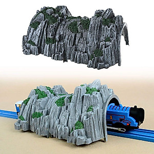 NWFashion Model Scenery 1:160 Scale N Gauge Plastic Rockery Tunnel Track Train Accessories Toy (1PC)