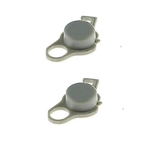 2PCS C-Stick C Key Cap Analog C Joystick Stick Cap for Nintendo New 3DS / New 3DS XL LL (Gray)