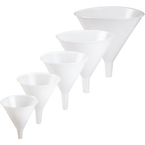 Dynalon 212195-0001 Polypropylene/HDPE Lab and Utility Funnel Assortment, Translucent