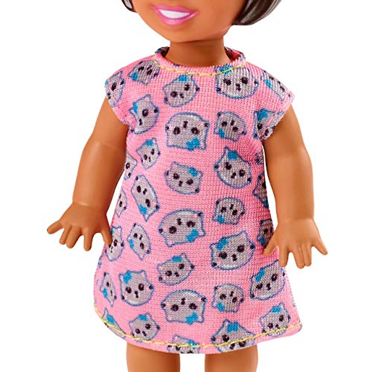 Barbie Skipper Babysitters Inc. Doll Playset Includes Small Toddler Doll, Pink Tent and Cloud-Print Sleeping Bag, Plus Bottle and Teddy Bear, Gift for 3 to 7 Year Olds