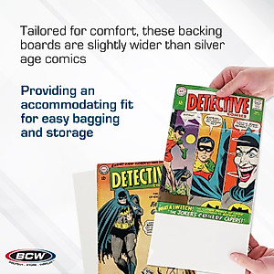 BCW Silver Age Comic Book Backing Boards - 100 ct
