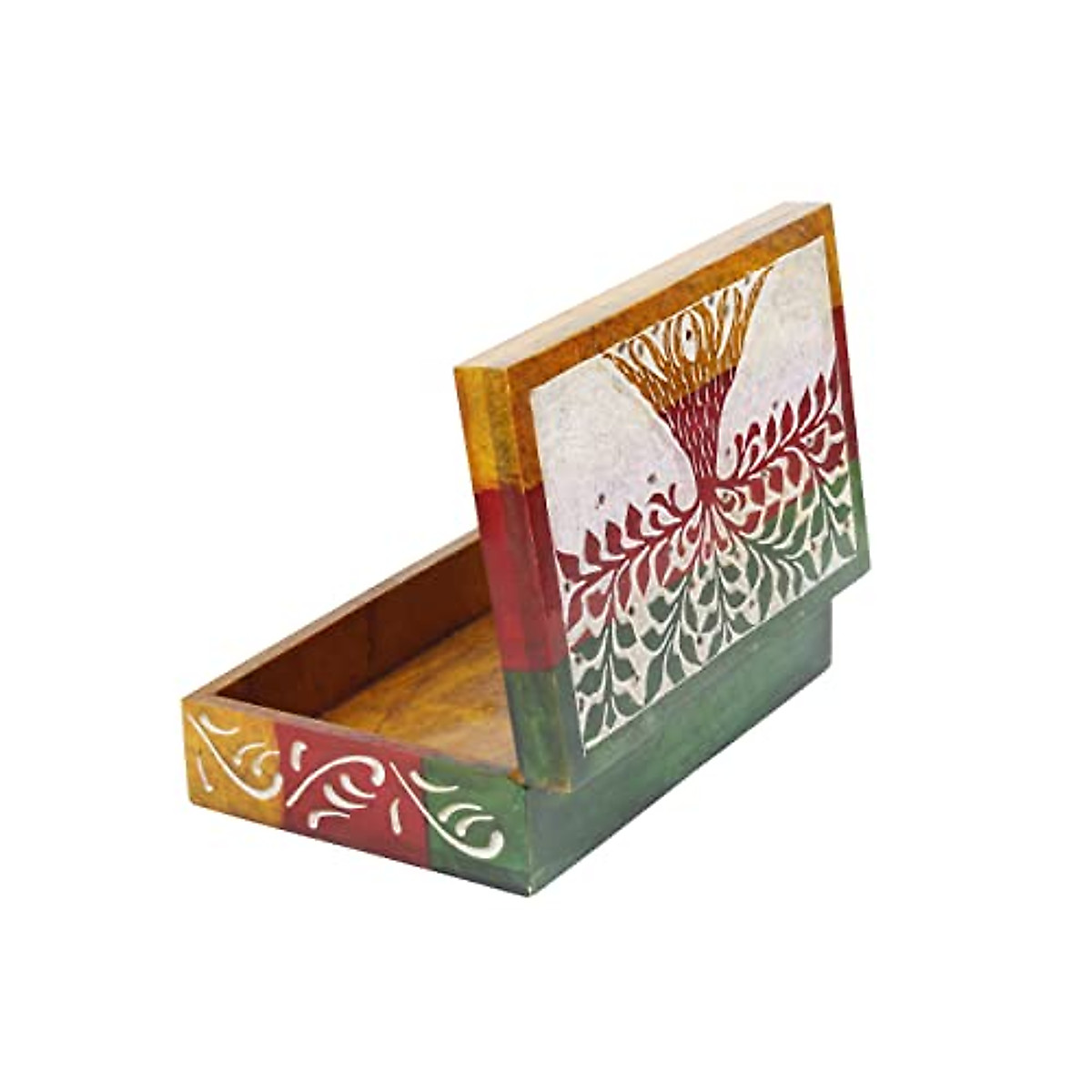 ARTISENIA Handmade Tree of Life Carving Decorative box Soapstone Jewelry Organizer Tarot Card Decks Boxes - Keepsake Storage Box | Birthday, Anniversary for Women Men| Makeup office organizer