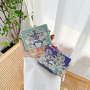 Hard Plastic Case with Charm and Keychain for Apple AirPods Pro 2019 Generation Thumper Rabbit Deer Daisy Flowers Disney Disneyland Cartoon Anime Cute Lovely Adorable Kids Girls Women