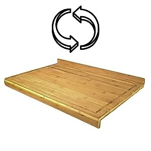 One’s Own Natural Pastry Board, Front/Rear Lip, Perfect For Preparing Homemade Bread Dough, Pizza Dough, Noodles, Pastries, Cutting Vegetables, Fruits, Meats, Other Food Preparation, 23.5”x16”