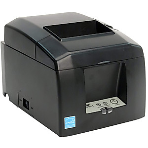 Star Micronics TSP654IIBi2 Bluetooth Thermal Receipt Printer with Auto Connect for iOS, Auto-cutter, and External Power Supply - Gray (Renewed)