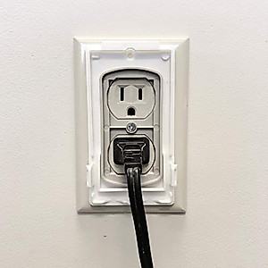 Dreambaby Dual Fit Outlet Plug Cover - Model L907 - Electrical Socket Guard for Standard and Decora, White, 2 Count (Pack of 1)