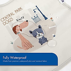 Soarwg Kids Bibs, Baby Bibs, Waterproof Baby Bibs for Boy and Girl, Great Travel Baby Bibs for Eating, Mess Proof Bibs for Baby Unisex, Toddler Feeding Bibs, 5 Pack