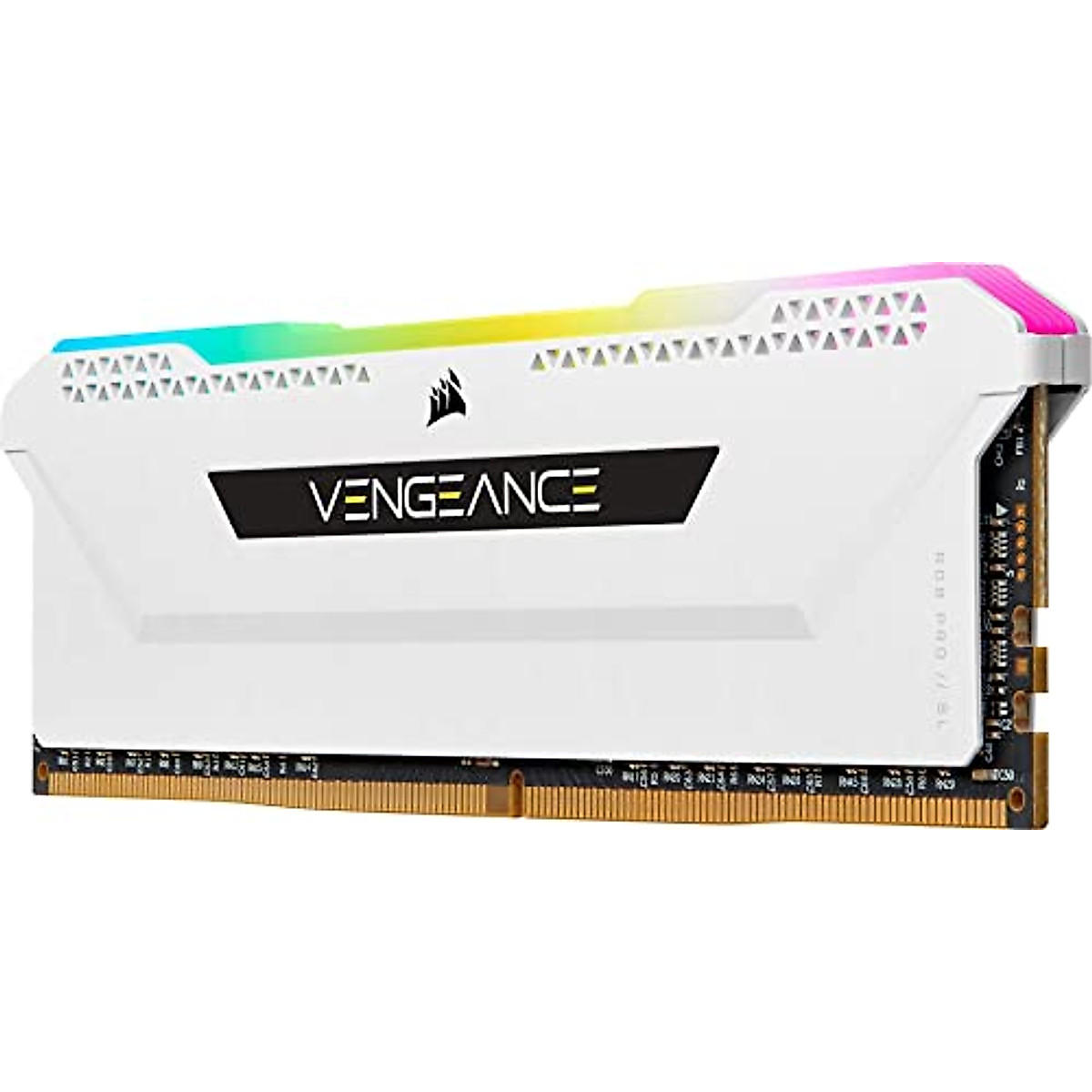 Corsair Vengeance RGB Pro 16GB (2x8GB) DDR4 3600 (PC4-28800) C18 1.35V Desktop Memory - White (CMH16GX4M2D3600C18W)