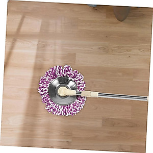 NOLITOY 1 Set Mop Rotary Mop Replacement Mop Stick Rotating Mop Rod Round Mop Detachable Mop Pole Extendable Floor Mop Industrial Mop Leaning Mop Detachable Rotary Mop Pole Plastic Pp