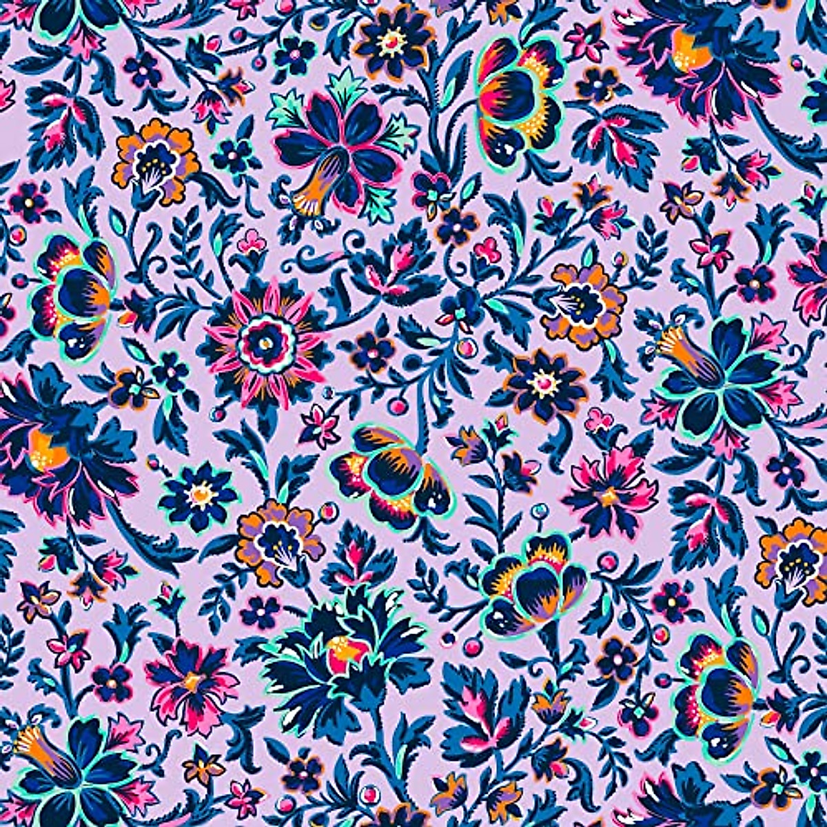 Vera Bradley Women's French Terry Drop Shoulder Sweatshirt, Cloud Vine Multi, Medium