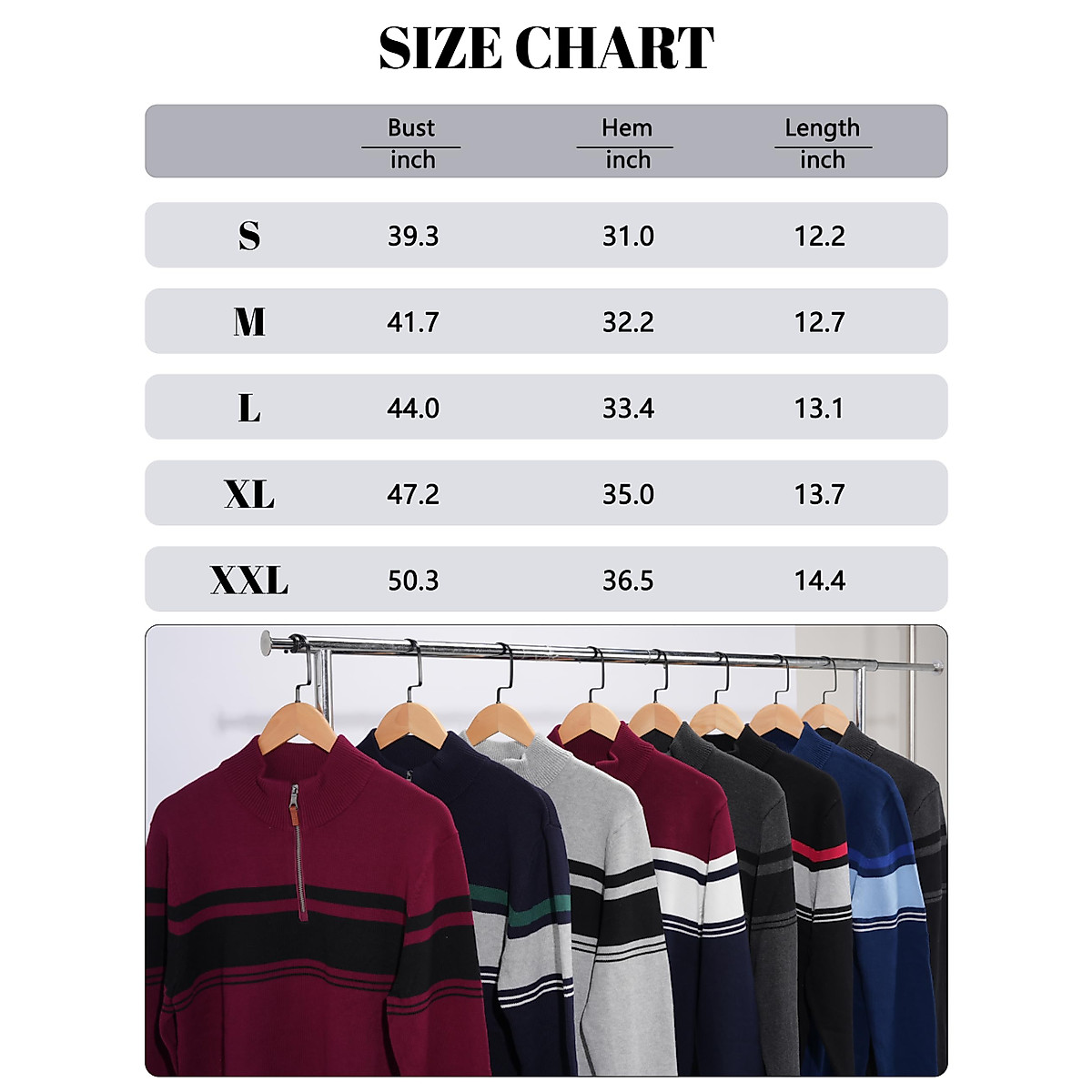 MAGNIVIT Men's Stand Collar Pullover Casual Long Sleeve Knitted Sweater Mens Mock Neck Sweater Wine Red L