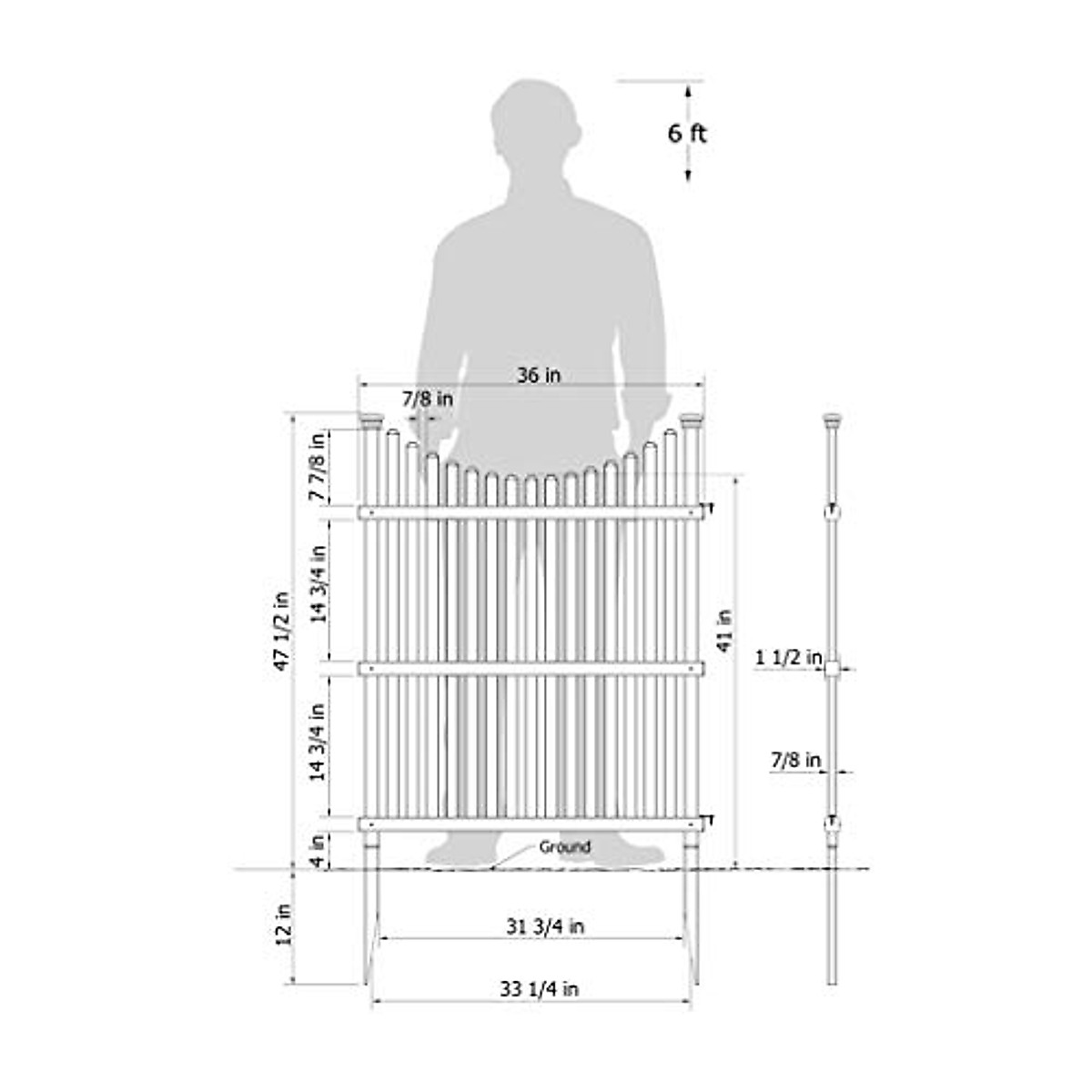 Enclo Privacy Screens ZP19036 Huntersville Privacy Screen, White & TERRO T800 Garbage Guard Trash Can Insect Killer - Kills Flies, Maggots, Roaches, Beetles, and Other Insects