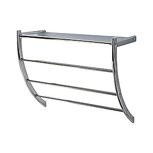 Organize It All Neu Home Curved Towel with Shelf Metallic 1747W