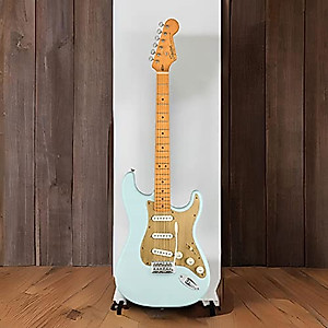 Squier 40th Anniversary Vintage Edition Stratocaster Electric Guitar, with 2-Year Warranty, Satin Sonic Blue, Maple Fingerboard