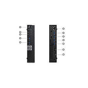 Dell OptiPlex 5050 Micro Form Factor (Intel Core i5-7600T, 8 GB DDR4, 256 GB SSD) Windows 10 Pro (Renewed)