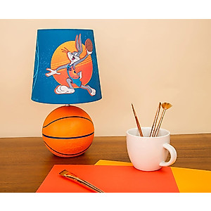 Space Jam 2: A New Legacy Tune Squad Basketball 3D Desk Lamp, Bugs Bunny Mood Light | Home Decor Accessories And Room Essentials | Official Looney Tunes Collectible | 14 Inches Tall