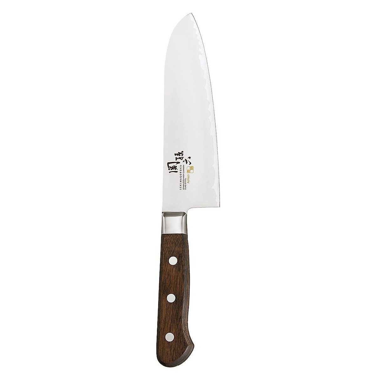 Kai Corporation AE5151 Seki Magoroku Santoku Knife, 6.5 inches (165 mm), Aoto & Diamond & Ceramic Sharpener, Made in Japan