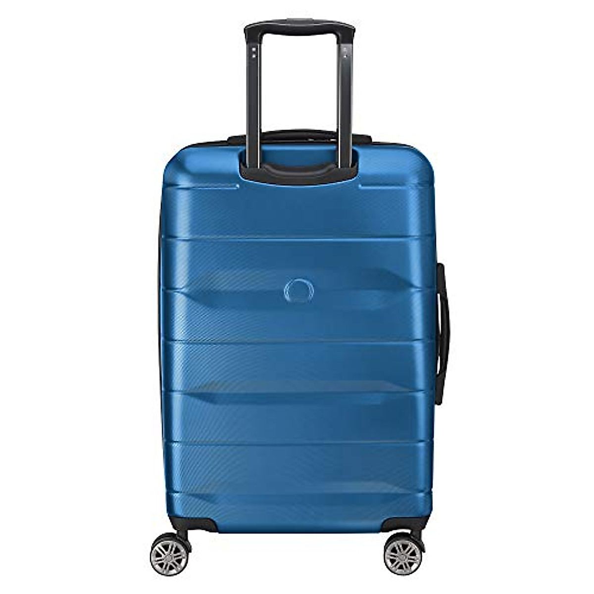 Delsey Luggage Comete 2.0 Medium Checked Luggage, Hard Case Expandable Spinner (Steel Blue)