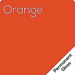 12.125" x 10ft Roll of Oracal 651 Orange Craft Vinyl - On a 2.5" Core - Adhesive Vinyl for Cricut, Silhouette, and Cameo Cutters - Gloss Finish - Outdoor and Permanent