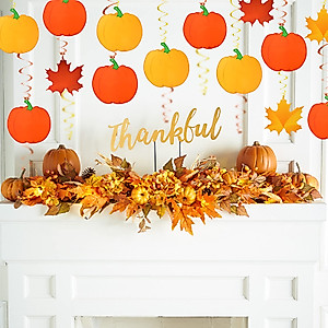 DGDFLDGC Thanksgiving Decorations Swirls for Hanging Fall Decorations, Autumn Decorations for Home, Office, Birthday, Classroom Fall Party Decorations