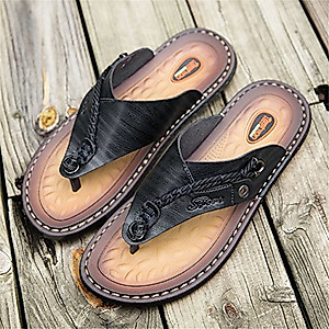 IGxx Flip Flops Thong Sandals for Men Women Casual Solid Slippers Outdoor Slides for Summer Beach Black