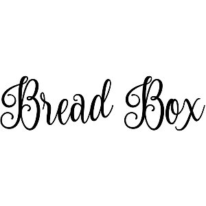 Bread Box 7.5w x 2h Label | Kitchen Organization | Die Cut Vinyl Decal | Black Fancy Font (Sticker Only)