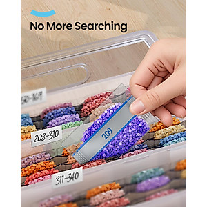 ARTDOT 5D Diamond Painting Beads, 445000 Pieces 445 Colors Round Drills Diamond Art Accessories Gem Art Nails Crafts (1000pcs per Bag)