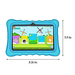 Hd Tablet Wifi Bluetooth Android Game Tablet,7inch Ips Display Screen,Christmas Birthday Gift,2gb Ram+16gb Rom,3000mah Battery,Android-11 System (Blue)