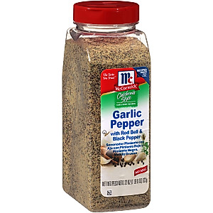 McCormick California Style Garlic Pepper with Red Bell & Black Pepper Coarse Grind Seasoning, 22 oz