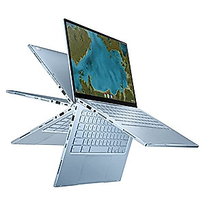 ASUS Chromebook Flip C433 14" IPS FHD 2-in-1 Touchscreen (Intel Core M3-8100Y, 8GB RAM, 128GB Storage (64GB eMMC + 64GB SD Card), Stylus) Home & Student Laptop, Lightweight, Chrome OS