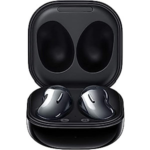 SAMSUNG Galaxy Buds Live True Wireless Earbuds & SAMSUNG Galaxy Buds Live True Wireless Earbuds US Version Active Noise Cancelling Wireless Charging Case Included, Mystic Black