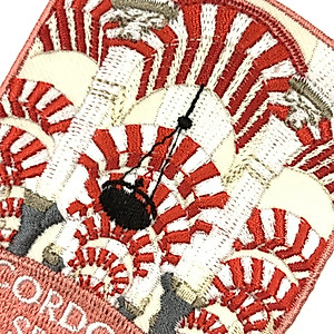 A-ONE Belleville Castle Palma Cathedral Mallorca Spain 3D Poly Refrigerator Sticker Magnet 1PC+Catedral de Córdoba Badge Patch 1PC, Holiday Fridge Magnet, Marine Patch for Clothes Dresses C214+253