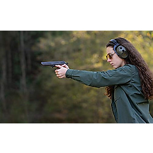 Pro Ears Gold II 26 Ear Muffs, NRR 26, Military Grade Electronic Hearing Protection with DLSC Compression, Gel Ear Seals & Auto Shut Off, Amplifies Sound 8x, Made in USA, Green