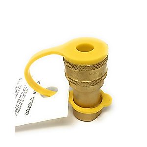 1/2" QDD LP Gas QUICK CONNECT/DISCONNECT CONNECTOR [8630] SOLID BRASS 1/2 PSIG Pressure 100 000 BTU Hour Capacity Input 1/2 Insert