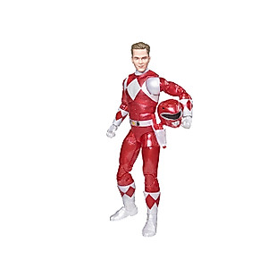 Power Rangers Lightning Collection Mighty Morphin Metallic Red Ranger 6-Inch Premium Collectible Action Figure Toy with Accessories