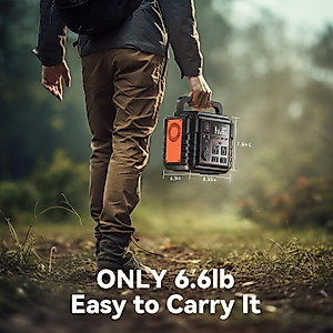 Steelite Portable Power Station 300W (Peak 600W) 296Wh Solar Generator with 110V Pure Sine Wave AC Outlets Backup Lithium Battery for Outdoors Camping Travel Hunting Blackout For Home Use Emergency RV