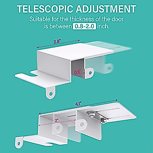 Child Proof Door Top Lock - BILLROAD Top Door Lock for Kids Safety Made of Durable Metal | Adjustable Lock Child Safety Top Lock for 0.8-2 inch Thick Interior Doors (Stainless S-1PC)