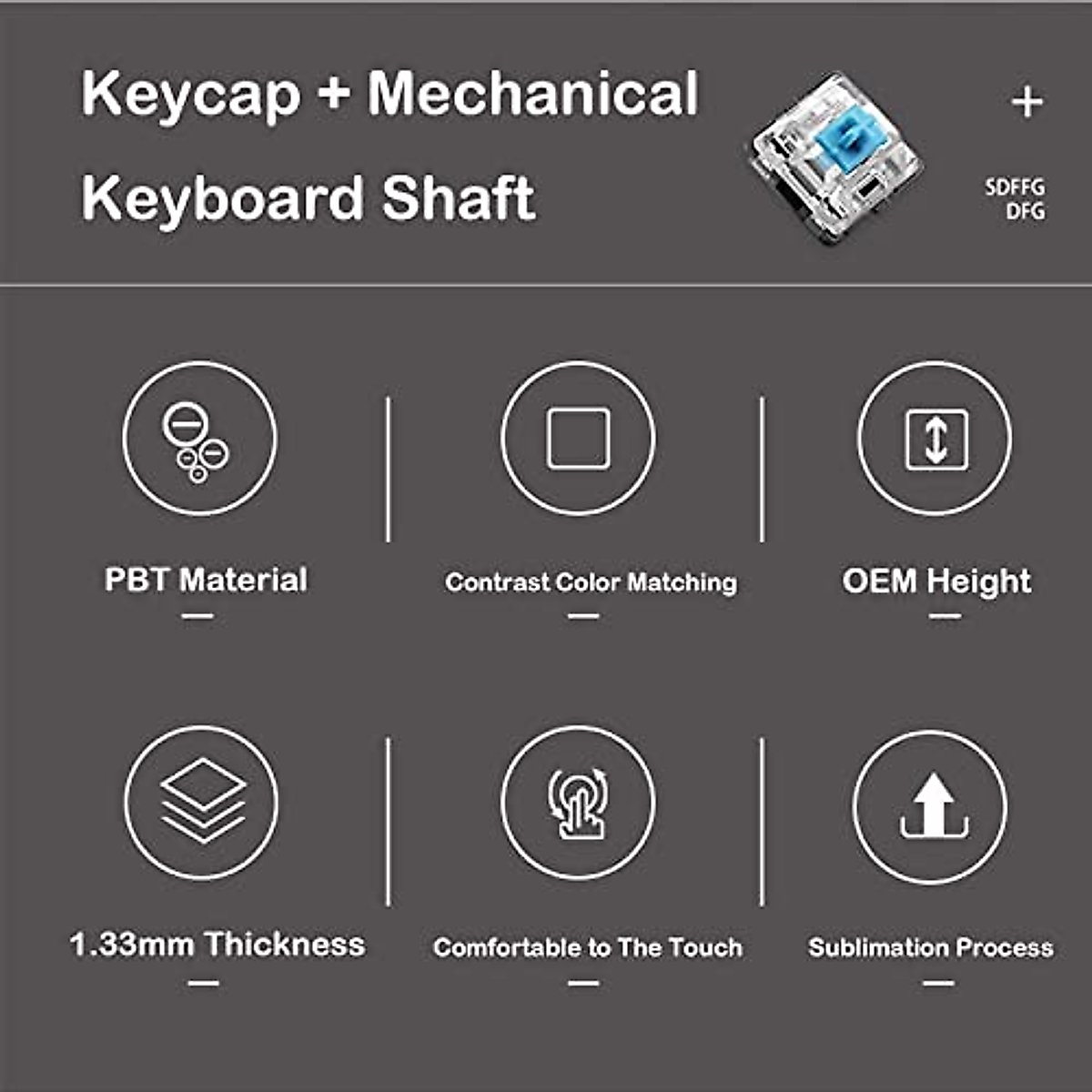 4Pcs Custom Keycaps, Space, ESC, Enter and Numpad Enter Keys Comfortable Feel Color Lasting Cartoon Pattern DIY PTB Keycaps for DIY Mechanical Keyboards（Knight ）