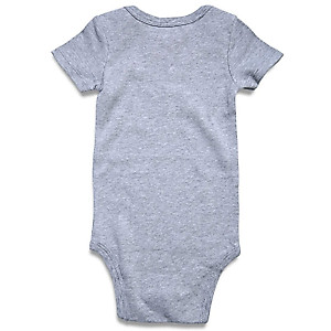 Funnycokid Infant Romper Jumpsuit Clothes My Siblings Have Paws Short Sleeve Bodysuits Cotton, Grey, 70/0-3 Months