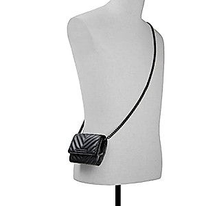 ALDO Women's Ocoman Wallet On A Chain, Black/Black