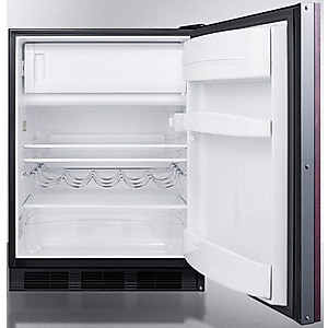 Summit Appliance CT663BKBIIF Built-in Undercounter Refrigerator-Freezer for Residential Use, Cycle Defrost with Deluxe Interior, Panel-ready Door and Black Cabinet