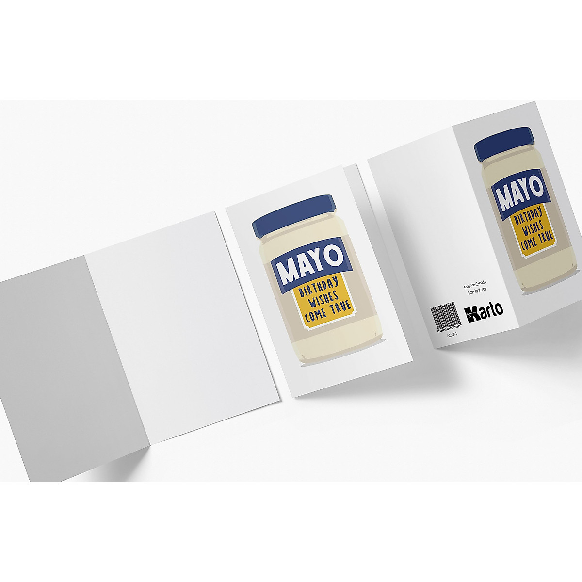 Karto Funny Birthday Card for Men Women, Large 5.5 x 8.5 Happy Birthday Card for Him Her, Birthday Card for Dad Mom Husband Wife, 50th 60th 70th 80th - Mayo Birthday